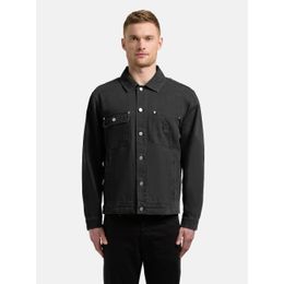 Khujo Herren Jeansjacke "Ronny", schwarz, Gr. L, Denim/Jeans, Obermaterial: 100% Baumwolle, Jacken, Herren Denim-Jacke mit Brusttaschen