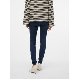 V&eacute;ro Moda VERO MODA Damen Slim-fit-Jeans "VMLUX MR SLIM JEANS RI392 GA NOOS", blau, Gr. XXL, Denim/Jeans, Obermaterial: 92% Baumwolle, 6% Elastomultiester, 2%