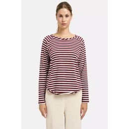 Smith & Soul SMITH & SOUL Damen Rundhalsshirt, rot, Gr. XS, gestreift, Single Jersey, Material: 100% Baumwolle, Shirts, aus Baumwolle