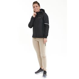 Endurance Damen Laufjacke "Princey", schwarz, Gr. 38, unifarben, 100% Polyester, Jacken, mit einstellbarer Kapuze