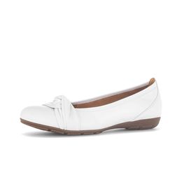 Gabor Damen Ballerina "Sportliche Ballerina", Gr. 38,5wei&szlig;, Schuhe