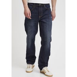 Blend Herren Regular-fit-Jeans "BL-Rock fit", blau, Gr. 33, Abriebeffekte, Denim/Jeans, Obermaterial: 98% Baumwolle, 2% Elasthan, Jeans