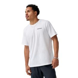 Brooks Graphic Short Sleeve Bekleidung Herren wei&szlig;