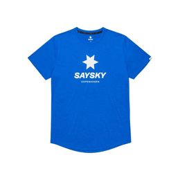 Saysky Logo Combat Pro T-shirt Bekleidung Herren blau