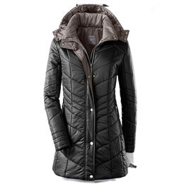 Casual Looks Damen Steppjacke, schwarz, Gr. 38, gemustert, mehrfarbig, unifarben, 100% Polyester, Jacken