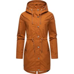 Ragwear Damen Parka "Canny", braun, Gr. M, Obermaterial: 65% Polyester, 35% Baumwolle. Innenfutter: 100% Polyester, Jacken, stylische &Uuml;bergangsjacke