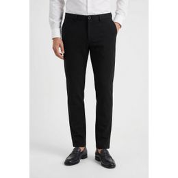 OLYMP Herren Chinohose "Jogg Jersey Toronto"schwarz, Gr. 38, unifarben, Jersey, Obermaterial: 50% Viskose, 45% Polyester, 5% Elasthan, Hosen, slim