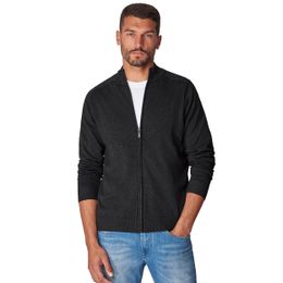 Casamoda Herren Strickjacke "Casamoda Strickjacke uni", grau, Gr. XXL, 100% Baumwolle, Strickjacken