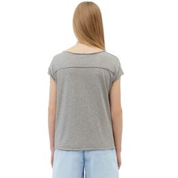 Marc O'Polo Damen Kurzarmshirt, grau, Gr. S, MARC O'POLO DENIM, Obermaterial: 100% Baumwolle, Shirts