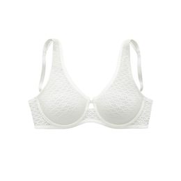 Damen Minimizer-BH, NUANCE BY LASCANA, Gr. 100, beige, Microtouch, Obermaterial: 82% Polyamid, 14% Elasthan, 4% Baumwolle, BHs, mit B&uuml;gel aus feiner,