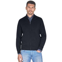 Casamoda Herren Strickjacke "Casamoda Strickjacke uni", blau, Gr. 4XL, 100% Baumwolle, Strickjacken