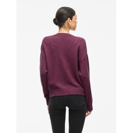 Vila Damen Strickjacke "VIRIL V-NECK KNIT CARDIGAN - NOOS", lila, Gr. L, meliert, Feinstrick, Obermaterial: 50% Viskose, 28% Polyester, 22% Nylon,