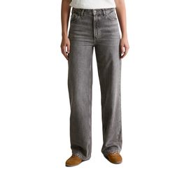 Marc O'Polo Damen Weite Jeans "Tomma", grau, Gr. 27, MARC O'POLO DENIM, Denim/Jeans, Obermaterial: 100% Baumwolle, Jeans, aus Bio-Baumwolle ohne Stretch, High