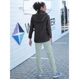 Casual Looks Damen Fleecejacke, grau, Gr. 36, unifarben, 100% Polyester, Jacken