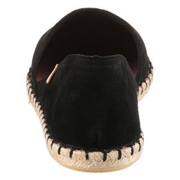 VERBENAS Damen Espadrille "CARMEN SERRAJE", Gr. 36, schwarz, Veloursleder, Schuhe, Sommerschuh, Schlappen mit Jute-Rahmen