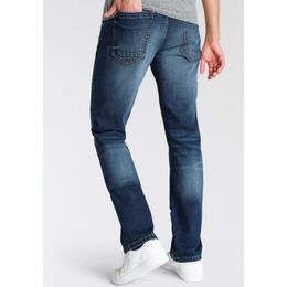 AJC Herren Straight-Jeans, blau, Gr. 34, unifarben, Denim/Jeans, Obermaterial: 98% Baumwolle, 2% Elasthan, Jeans, gerade geschnitten,