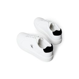 Herren Sneaker "CLASSIC CUPSOLE LACEUP LTH", Calvin Klein Jeans, Gr. 45, schwarz-wei&szlig;, Leder, unifarben mit Farbeinsatz, Schuhe, Schn&uuml;rschuh,