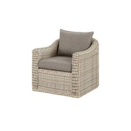 a casa mia Gartensessel aus Polyrattan Sylt 1 &brvbar; beige &brvbar; Ma&szlig;e (cm): B: 78 H: 75 T: 82.0 &raquo; H&ouml;ffner