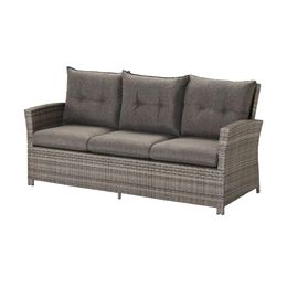 a casa mia Sofa 3-Sitzer Bregenz &brvbar; grau &brvbar; Ma&szlig;e (cm): B: 185 H: 88,5 T: 73.0 &raquo; H&ouml;ffner