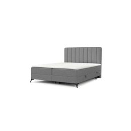 maison de r&ecirc;ve Boxspringbett mit Stauraum Aggaz &brvbar; grau &brvbar; Ma&szlig;e (cm): B: 142 H: 120 &raquo; H&ouml;ffner