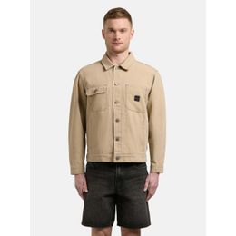 Khujo Herren Jeansjacke "Ronny", beige, Gr. L, Denim/Jeans, Obermaterial: 100% Baumwolle, Jacken, Herren Denim-Jacke mit Brusttaschen