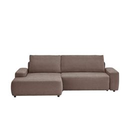 U.N.O uno Ecksofa mit Schlaffunktion Bouli &brvbar; braun &brvbar; Ma&szlig;e (cm): B: 264 H: 105 T: 162.0 &raquo; H&ouml;ffner