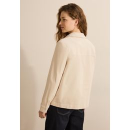 Cecil Damen Cordjacke, lila, Gr. L, unifarben, Web, Obermaterial: 99% Baumwolle, 1% Elasthan. Futter: 100% Polyester, Jacken, aus Baumwolle mit