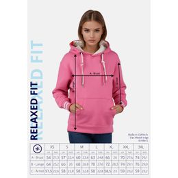 SALZHAUT Damen Kapuzenpullover "Hoodie VERDADDERT", rosa, Gr. XXXL, Obermaterial: 65% Baumwolle CO. 35% Polyester PES., Pullover
