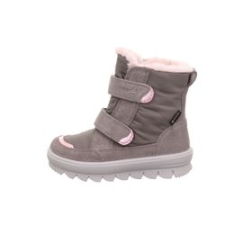 Superfit Damen Winterstiefel "FLAVIA WMS: Mittel", Gr. 29, grau, Leder, Polyester, Veloursleder, Schuhe, Stiefel mit wasserdichtem GORE TEX,