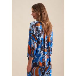 Seidensticker Damen Klassische Bluse "Schwarze Rose", blau, Gr. 40, gebl&uuml;mt, 100% Viskose, Blusen, Tunika Floral