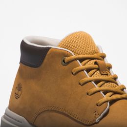 Timberland Herren Schn&uuml;rboots "SENECA BAY - MID LACE SNEAKER", Gr. 43, gelb, Leder, Schuhe, Winterstiefel, Schn&uuml;rstiefel, Winterschuhe