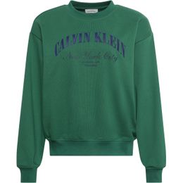 Damen Sweatshirtenchanted forest, Gr. S, Calvin Klein Jeans, unifarben, Sweatware, Obermaterial: 100% Baumwolle, Sweatshirts, Regular fit, mit Druck