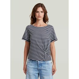 G-Star Raw G-STAR Damen T-Shirt "Knot T-Shirt"india ink, milk stripe, Gr. S, Obermaterial: 100% Baumwolle, Shirts