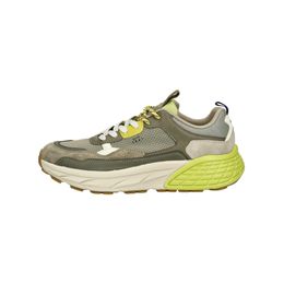 JEEP Herren Sneaker "JEEP Sneaker Lederimitat/Textil", Gr. 43sage, Lederimitat, Textil, Schuhe