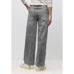Street One Damen Comfort-fit-Jeanslight grau random washed, Gr. 33, unifarben, Jeans, 63% Baumwolle, 25% Polyester, 10% Viskose, 2% Elasthan, Jeans,