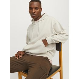 Jack & Jones JACK & JONES Herren Kapuzensweatshirt "JJECHARGE SWEAT HOOD NOOS", gelb, Gr. XS, unifarben, angeraute Sweatware, Obermaterial: 60% Baumwolle, 40%