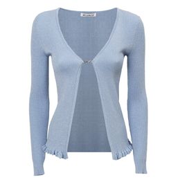 Influencer Strickjacke Damen Gr&ouml;&szlig;e M hellblau
