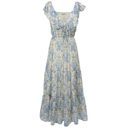 Influencer Kleid 'Sky floral' Damen Gr&ouml;&szlig;e 36 bunt Winterkleid