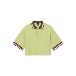 Johnny Urban Cropped Poloshirt 'Abbie' Damen Gr&ouml;&szlig;e XS oliv / hellgr&uuml;n / rosa