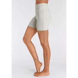 Lascana Shorts grau Gr. 32/34 f&uuml;r Damen. Skinny Fit. Nachhaltig.