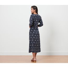 Tchibo - Kleid mit Print - Damen - Gr. 38 - dunkelblau