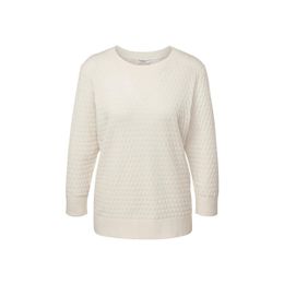 Tchibo - Strickpullover mit Struktur - Damen - Gr. L - creme