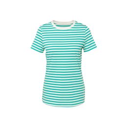 Tchibo - Basic T-Shirt - Damen - Gr. L - creme/gestreift