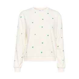 Saint Tropez Sweatshirt 'Dagna' Damen Gr&ouml;&szlig;e S gr&uuml;n / wei&szlig;