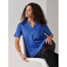 Emilia Lay - Shirt, blau, Gr. 50 / XL - Baumwolle