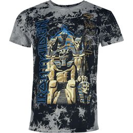 Iron Maiden Powerslave T-Shirt charcoal in 4XL 18423