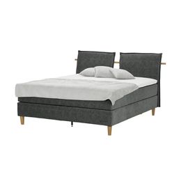 SKAGEN STUDIO Boxspringbett - grau - Materialmix - 202 cm - 107 cm - M&ouml;bel Kraft
