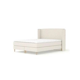 maison de r&ecirc;ve Boxspringbett Ardis creme Ma&szlig;e (cm): B: 158 H: 117 &raquo; M&ouml;bel Kraft