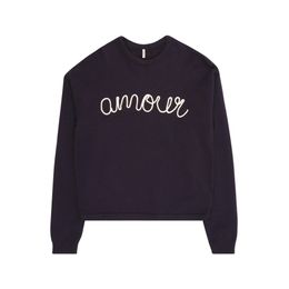 Only Girls Pullover 'KOGKatia' M&auml;dchen Gr&ouml;&szlig;e 158/164 nachtblau / wei&szlig;