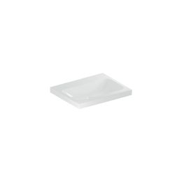 Geberit Waschtisch iCon Light 60x48cm, o. Hahnl., o. &Uuml;L, wei&szlig; KeraTect (501834008)